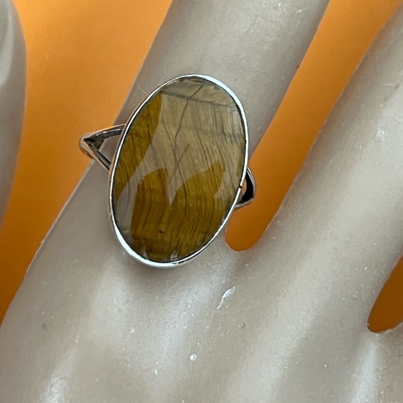 mexico | Jewelry | Vintage Eagle Mark Mexico Sterling Silver Tiger Eye ...